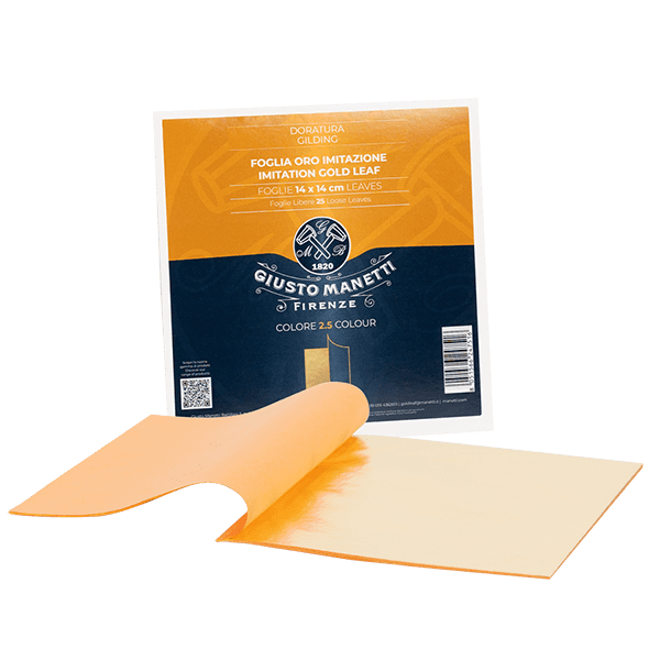 Manetti | Bladguld - 25 ark - 14x14 cm i gunmetal